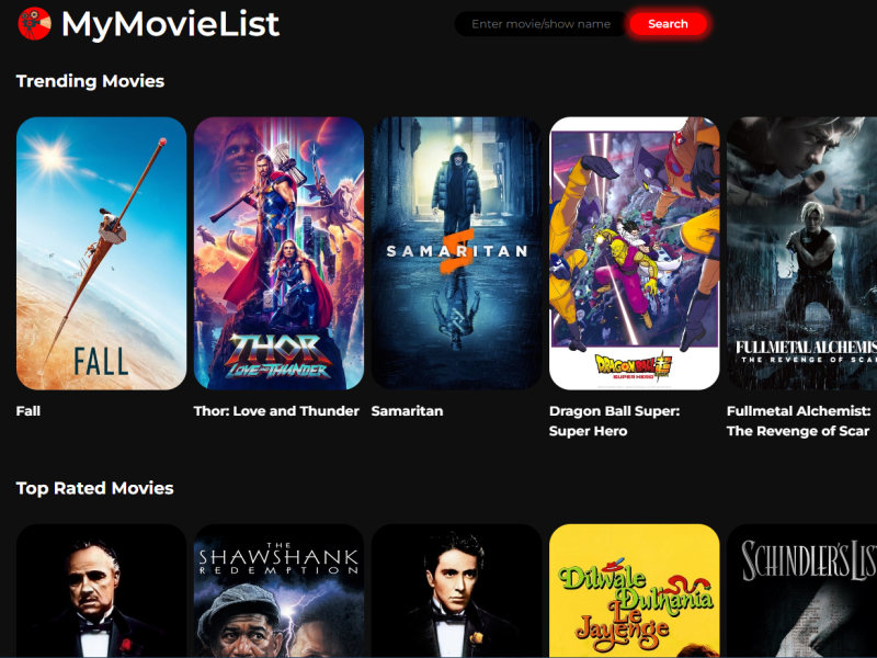 A UI for trending and top rated movies. by Prakriti Bista on Dribbble