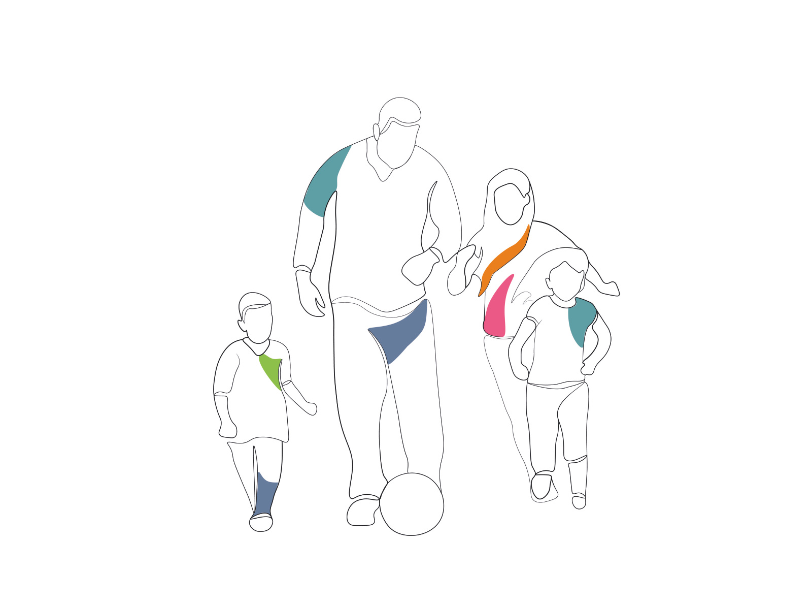 Line art - Family 01 by Hasibul Alam on Dribbble
