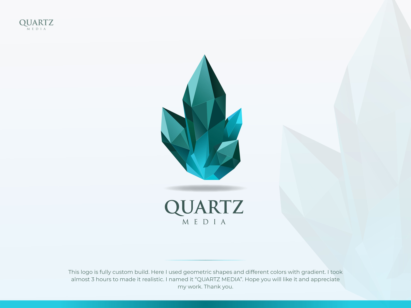 Quartz Media - Custom build premium quality logo by Naimul Islam Khan ...