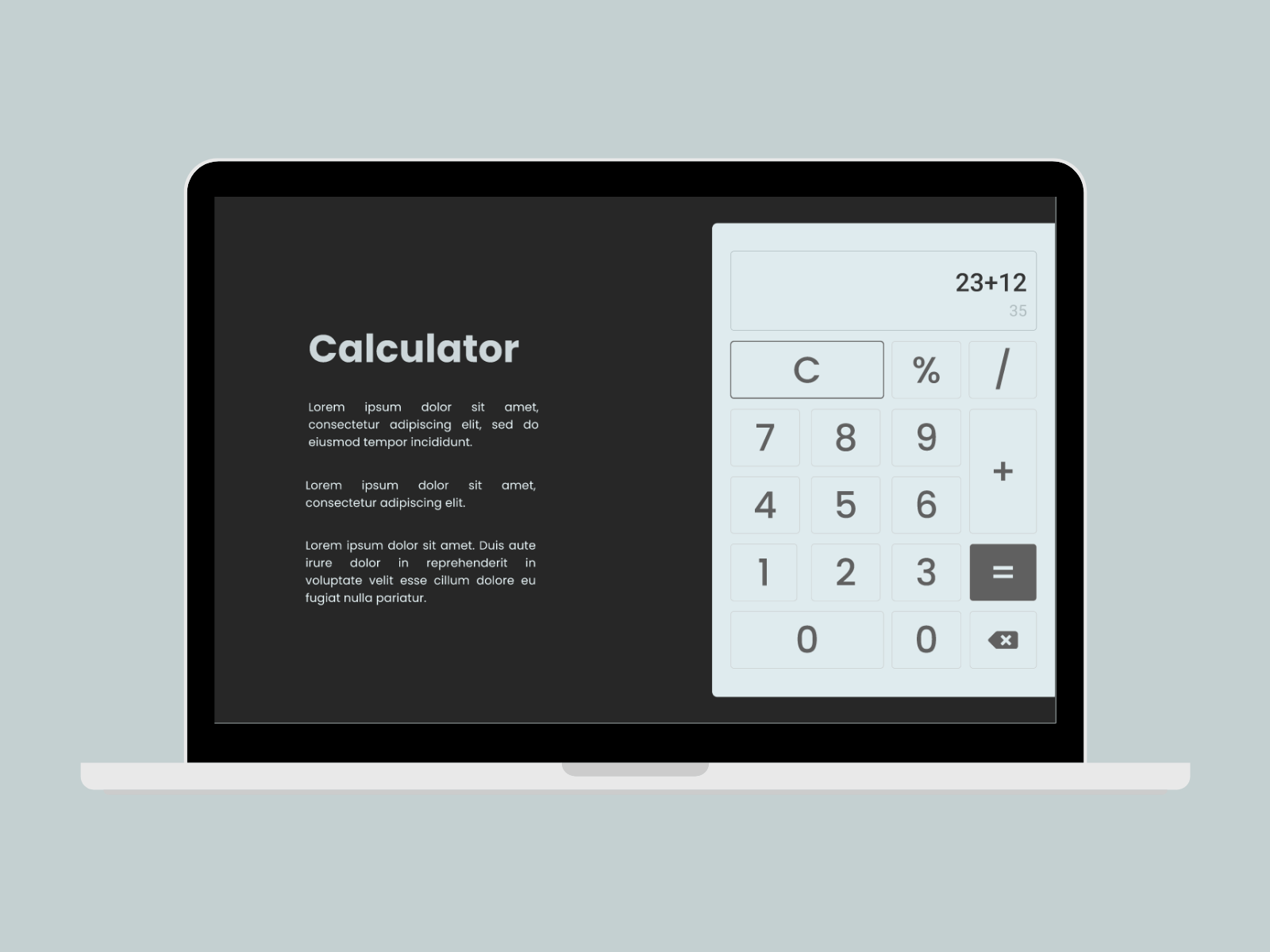 Standard Calculator by Kiruthiga K on Dribbble
