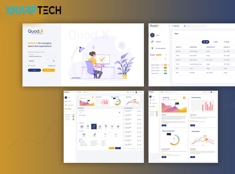 Project Management System Desings by XharpTech on Dribbble