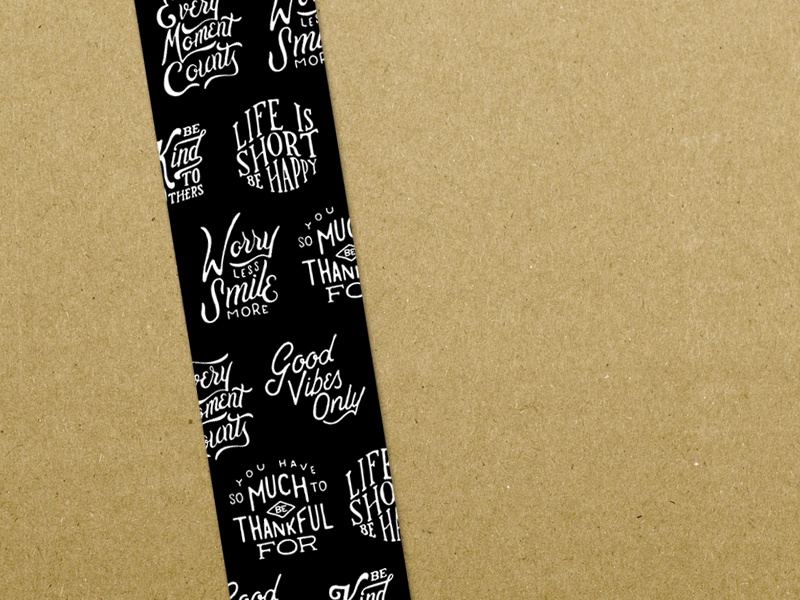 Typography Tape by Daniel Neuman on Dribbble