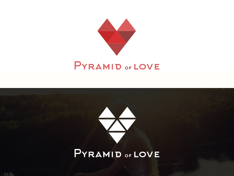 Logo Pyramid of Love by David Puhony on Dribbble