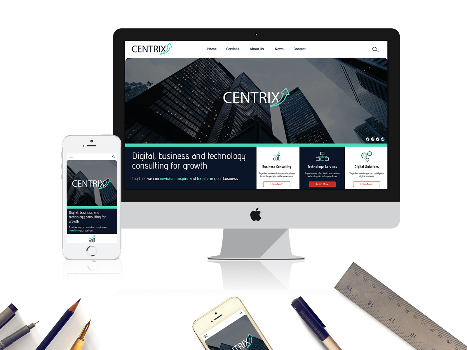 Centrix Web Site - UI Design Elementor by Munib Abdullah on Dribbble