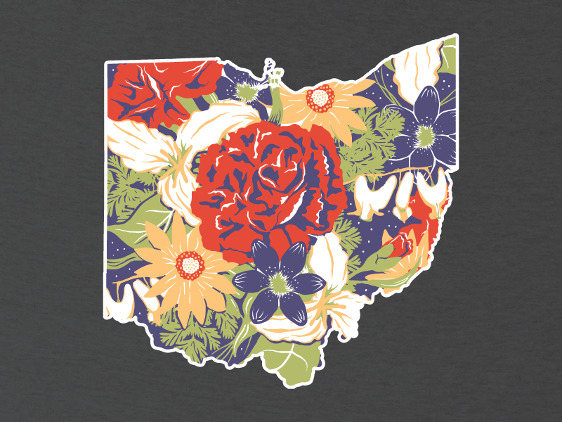 Ohio Floral by Rachael Sinclair on Dribbble