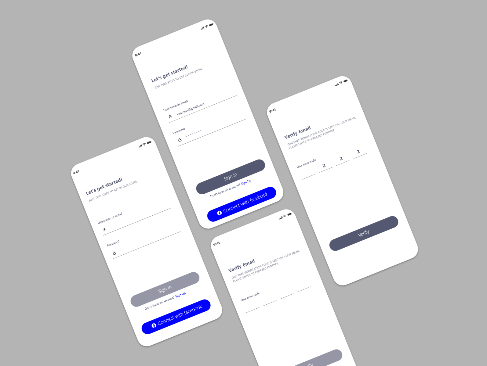 Simple Sign IN/Sign-up screen UI design by Anil Kumar on Dribbble