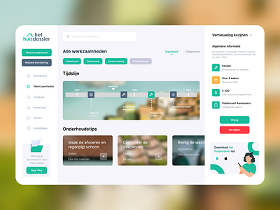 House Management Dashboard by Robin Martijn on Dribbble
