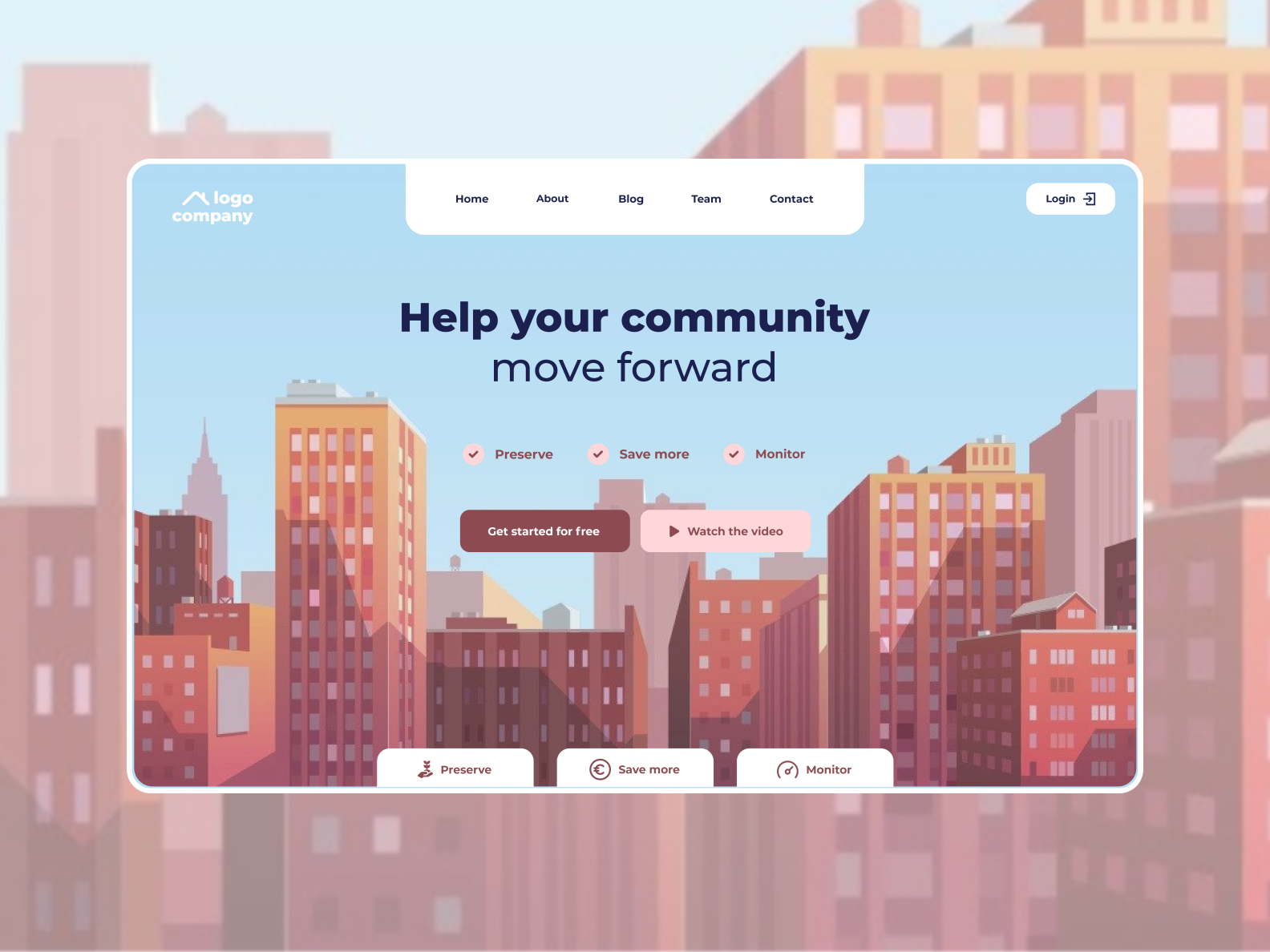 Landing Page - Help Your Community Move Forward by Robin Martijn on Dribbble