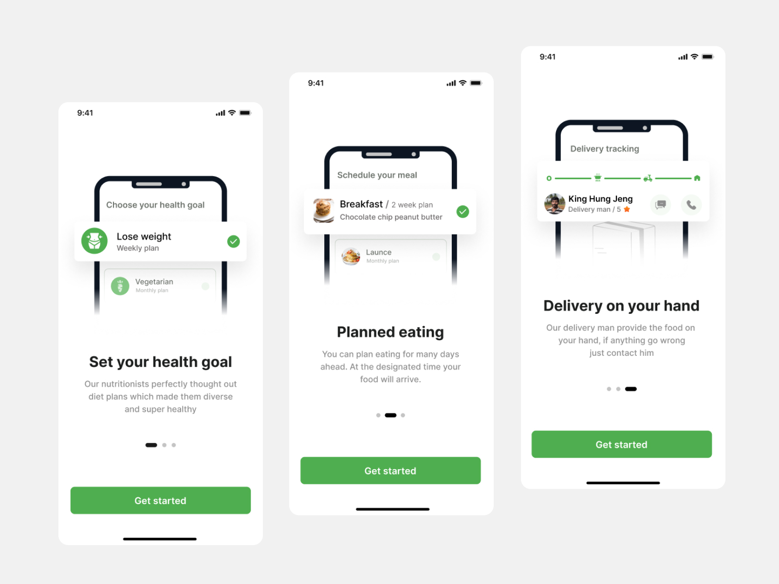 Food app onboarding by Zihad Islam on Dribbble