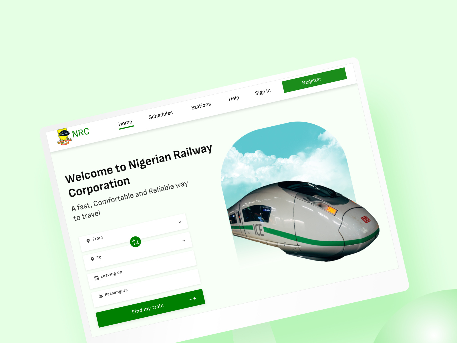 Redesign of NRC Hero Section by Usman Adeiza on Dribbble