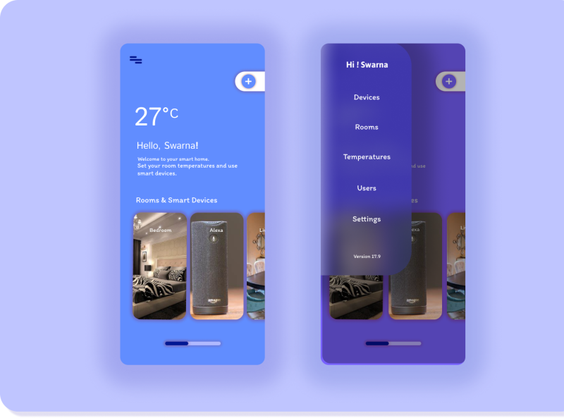 Smart Device App UI by Swarna Jha on Dribbble