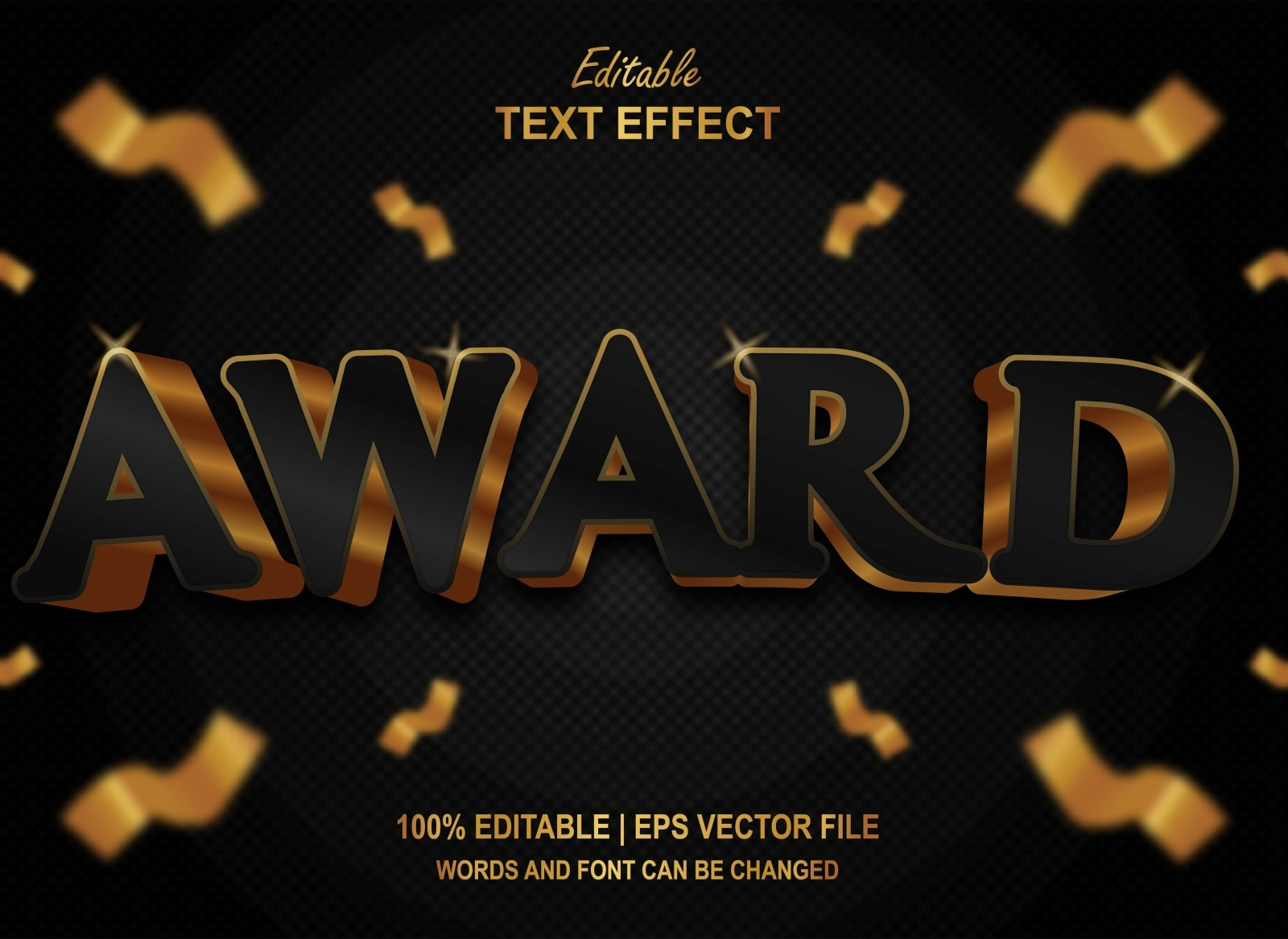 Award Luxury Text Effect by Navy Graphic on Dribbble