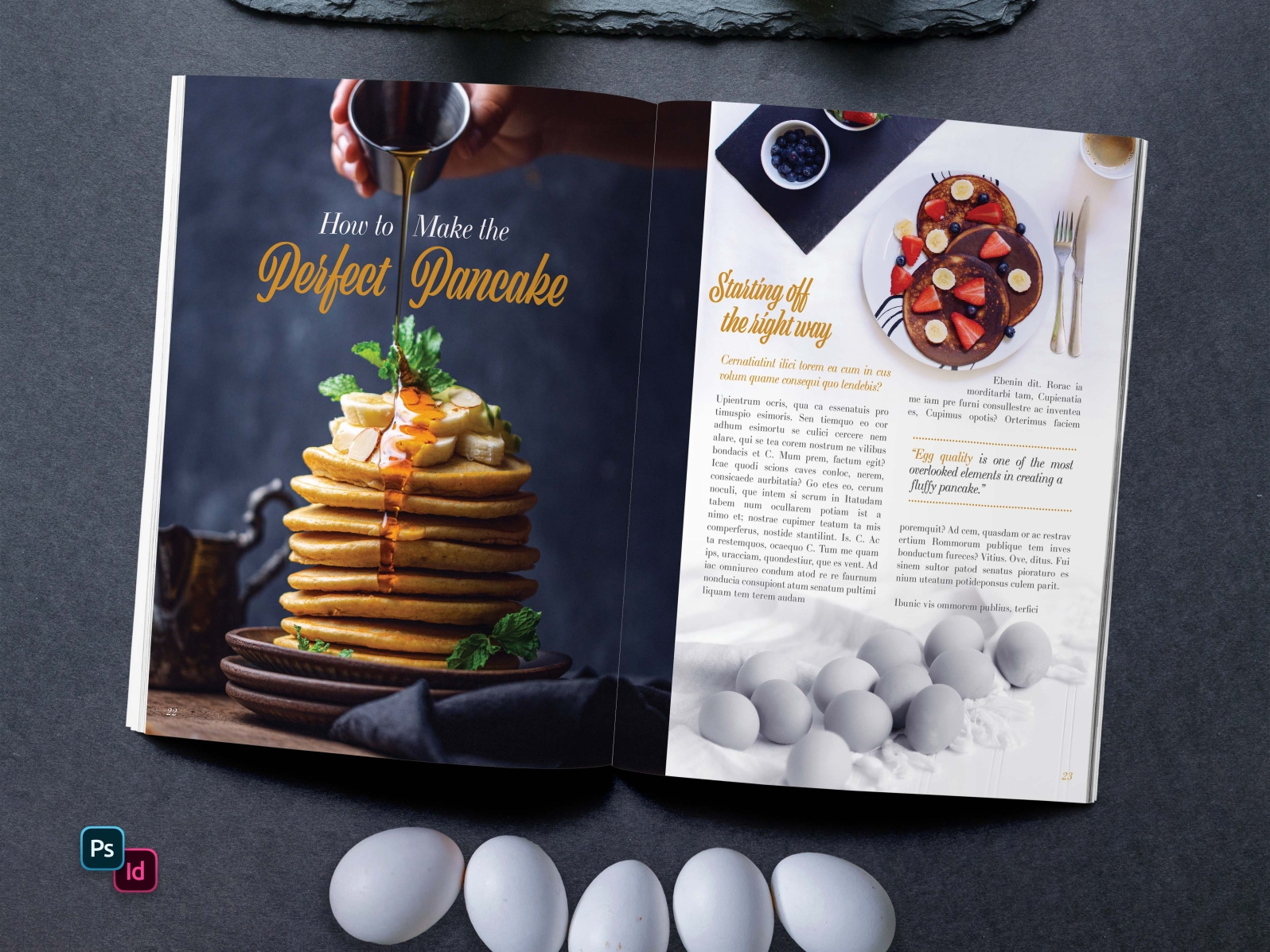 Organic Food magazine case study by Iulia Gabriella on Dribbble