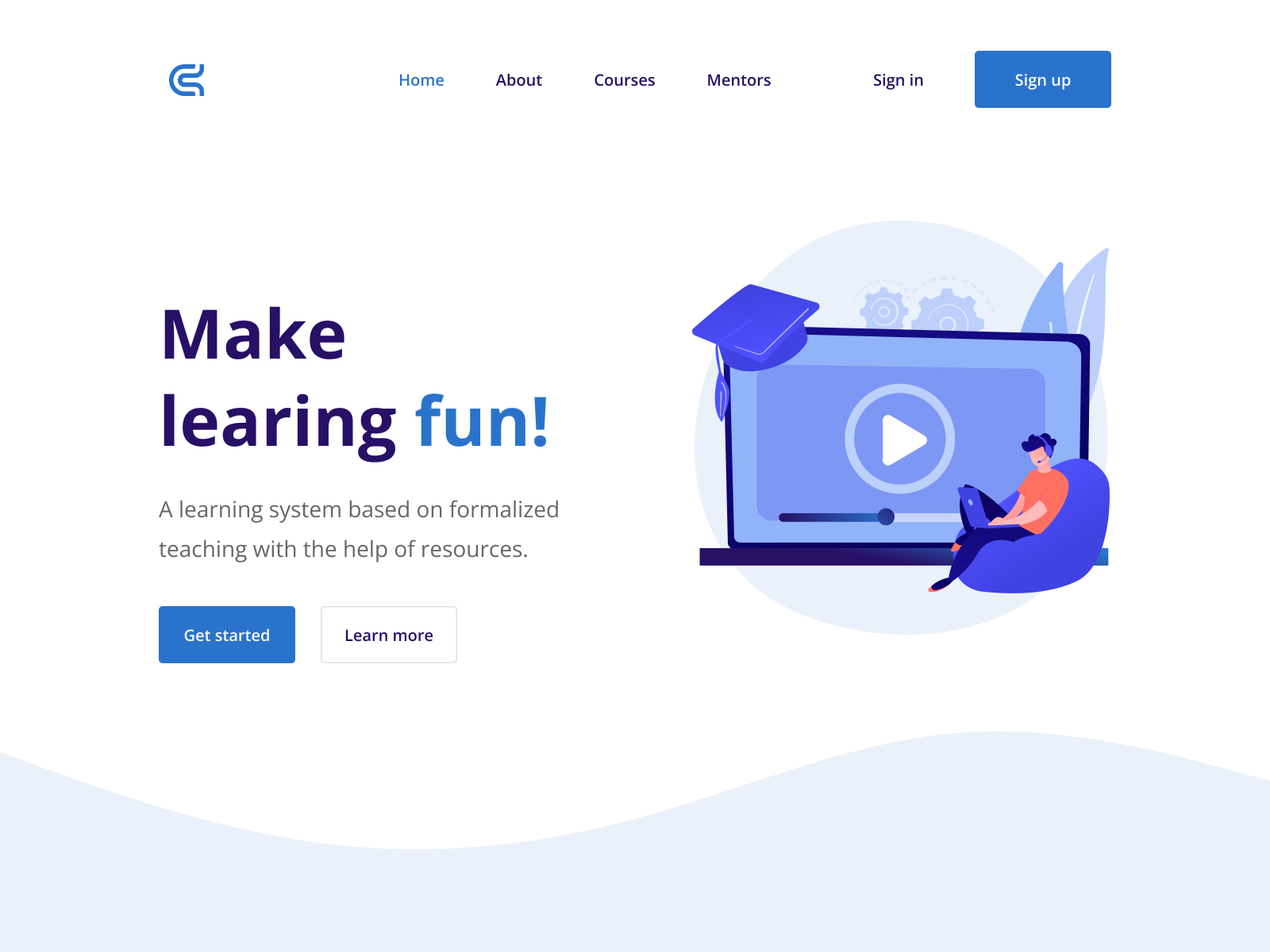 Online Course Website Design By Giorgi Togonidze On Dribbble