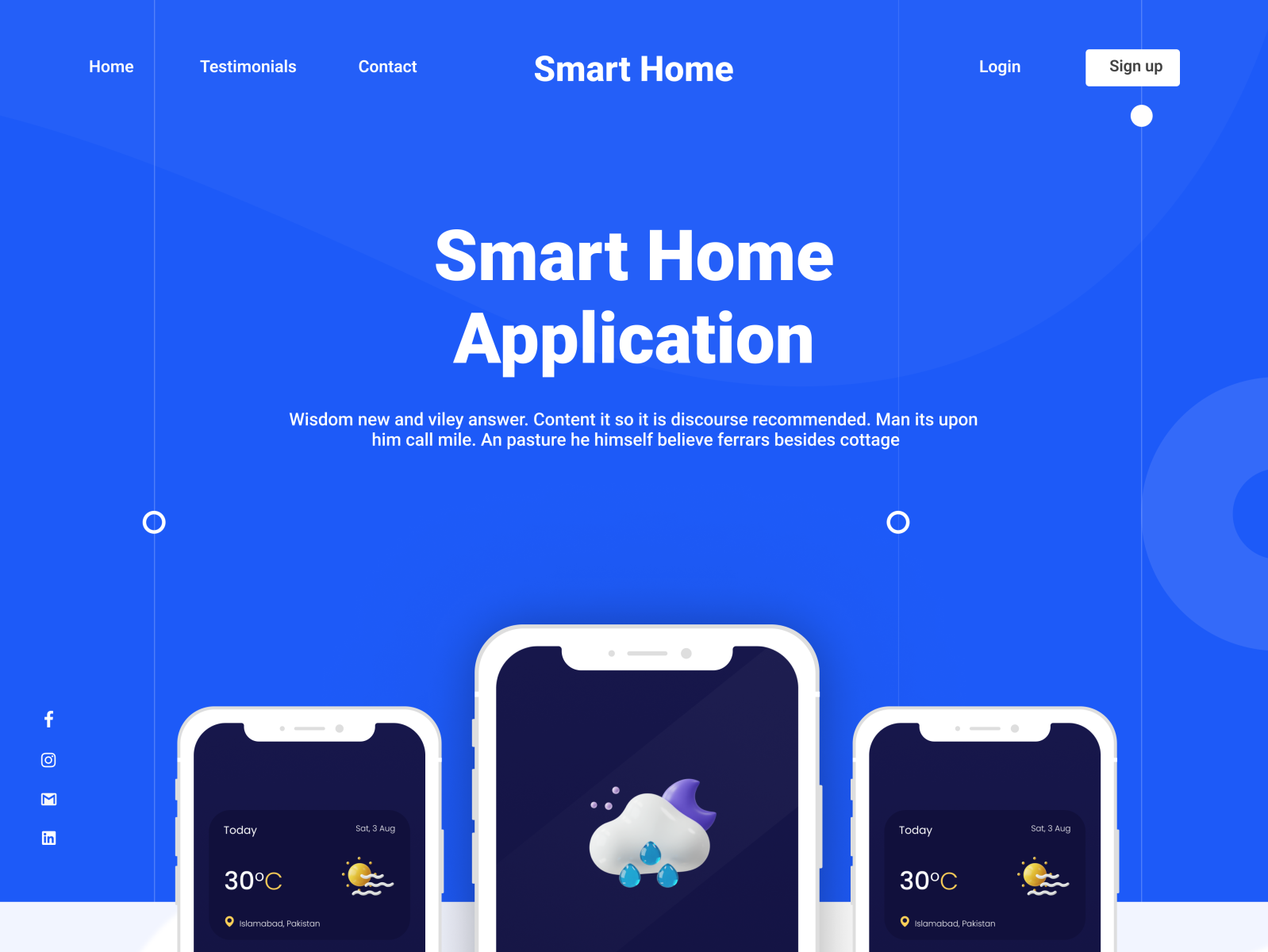 Clean Minimalist Smart Home Application Landing Page UI design by sam ...