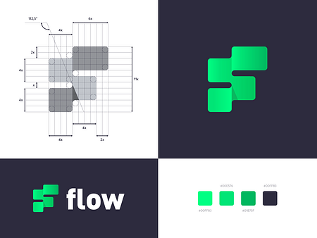 Flow - Logo Design Concept by Andrei Traista on Dribbble