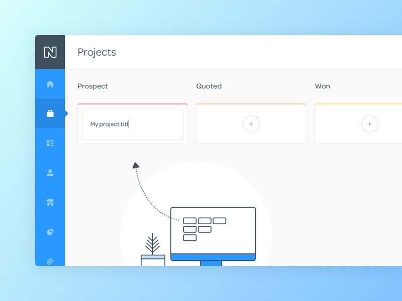 Freelance Project Manager App UI by Andy Crone on Dribbble