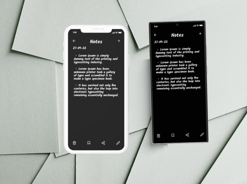 Notes Widget by Faith on Dribbble