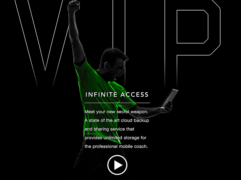 Coach's Eye VIP Features Website by Joe Dearman ☯ on Dribbble