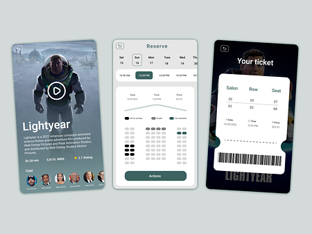 Ticket UI designs, themes, templates and downloadable graphic elements ...