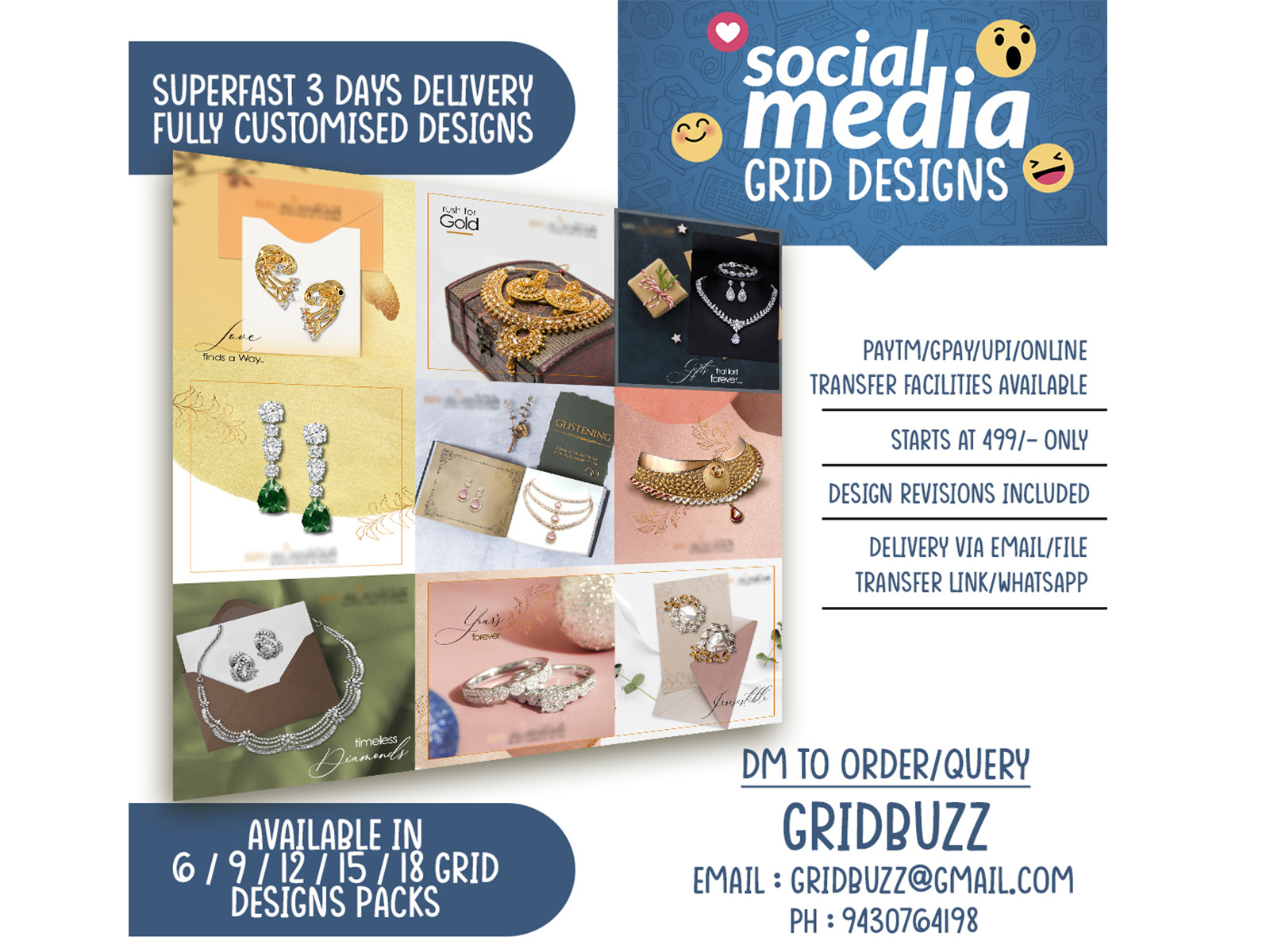 Social Media Designs (9 in 1) by Grid Buzz on Dribbble