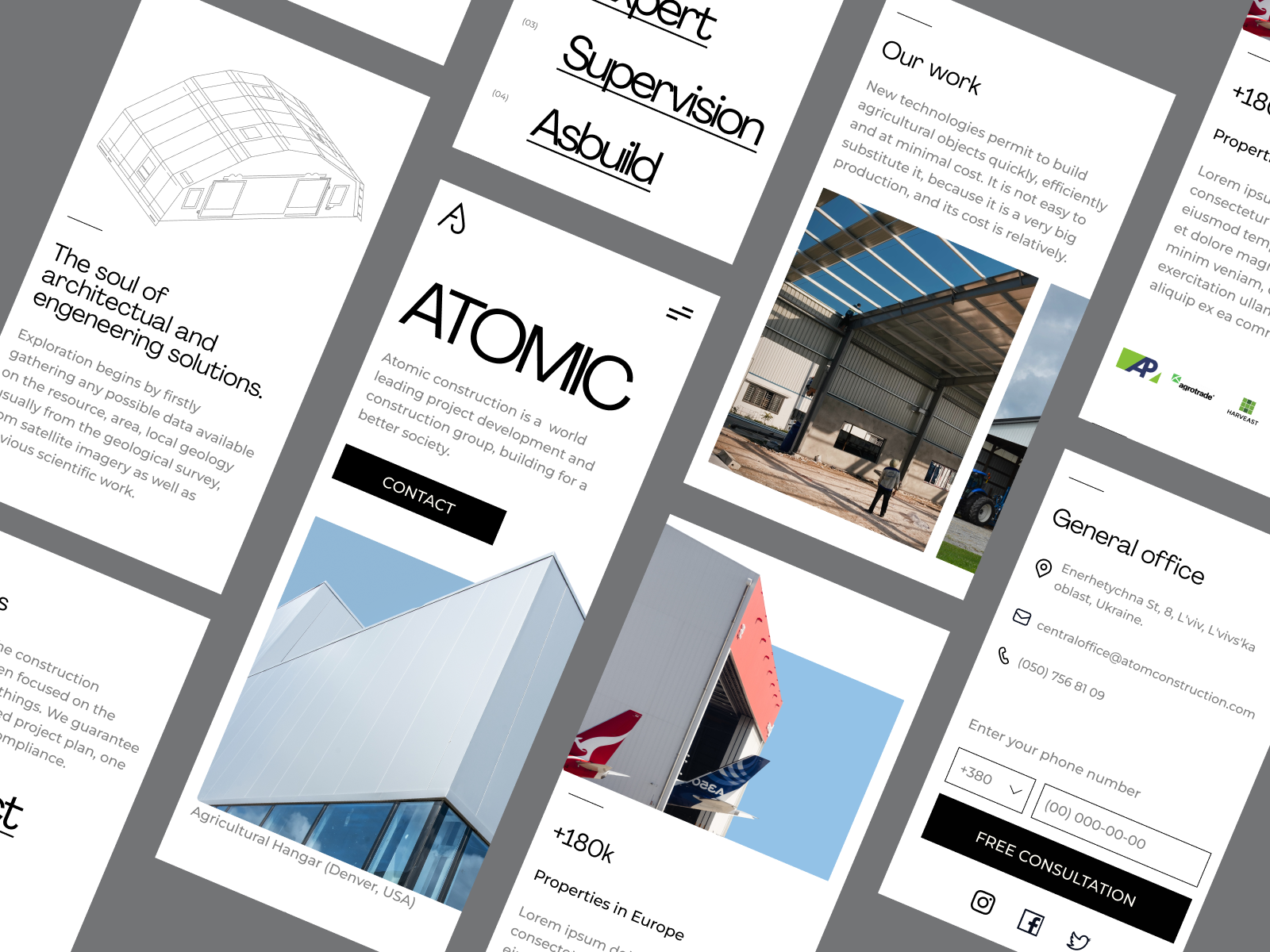Atomic construction / UI/UX design mobile by Maria Shtyvoloka on Dribbble