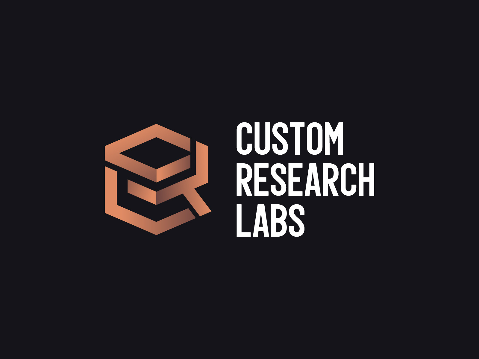 Logo design concept for Custom Research Labs by DIV7 on Dribbble