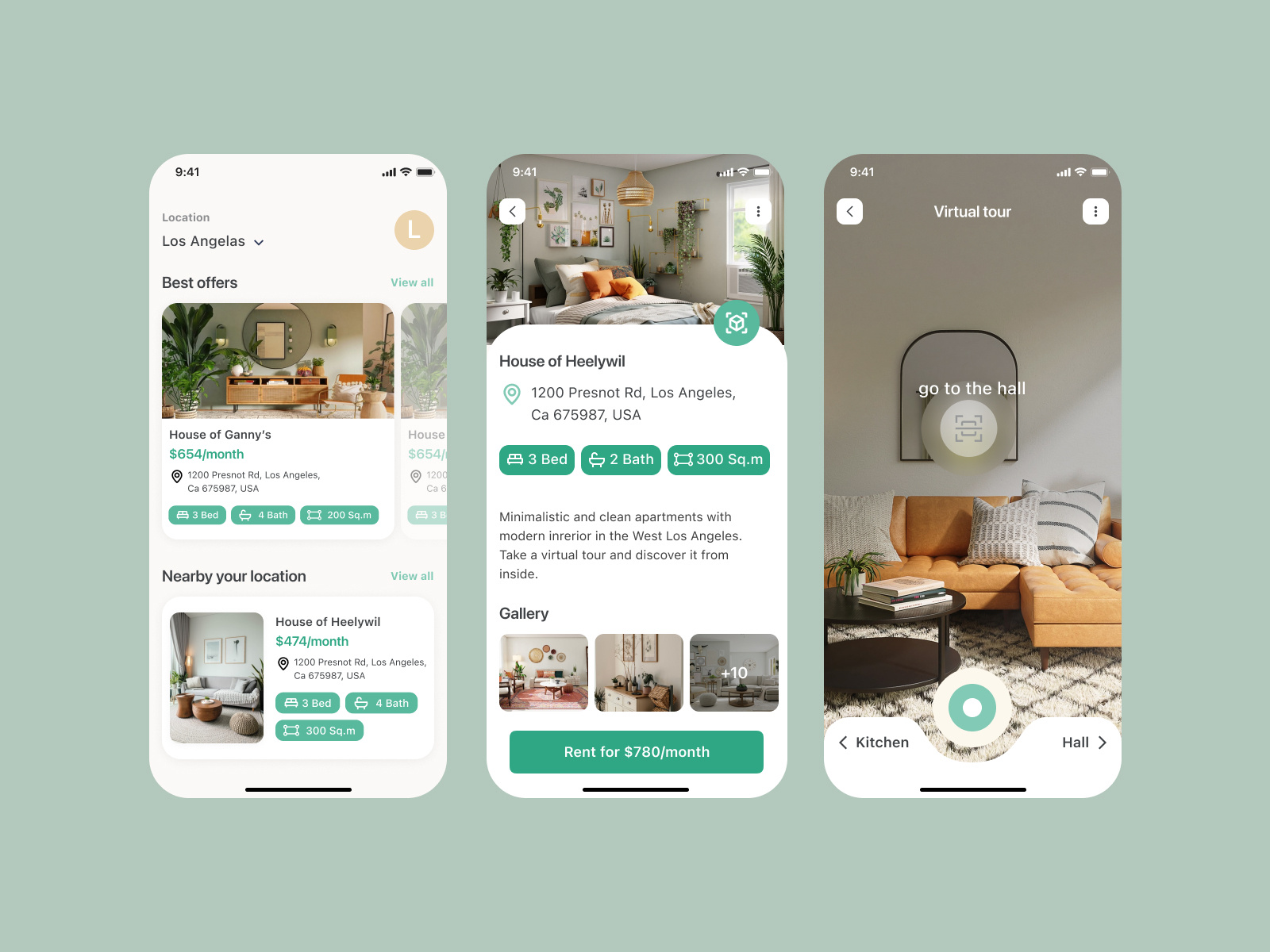 Apartment rent app by Liza Yaremenko on Dribbble