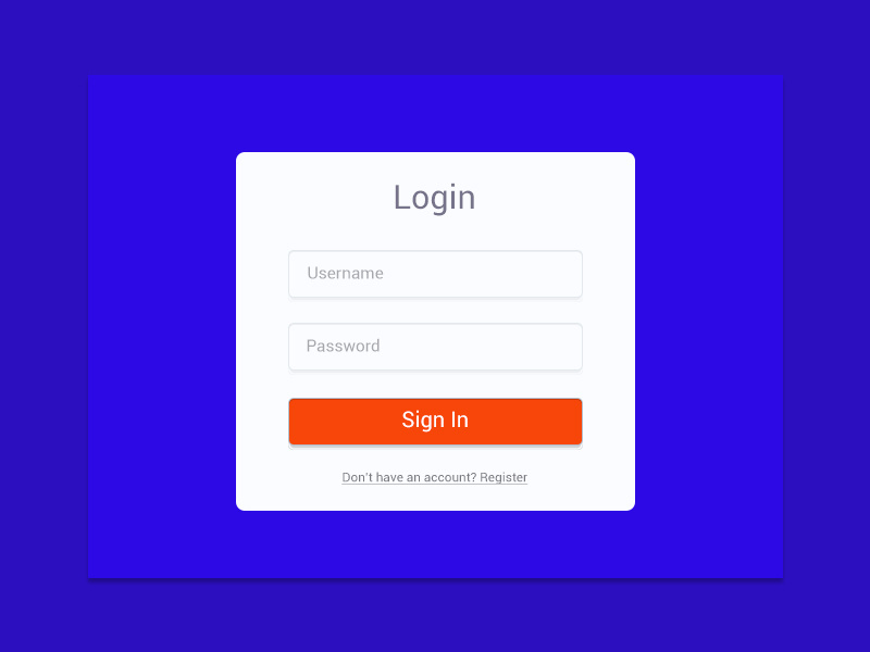 Login Form by Anand on Dribbble