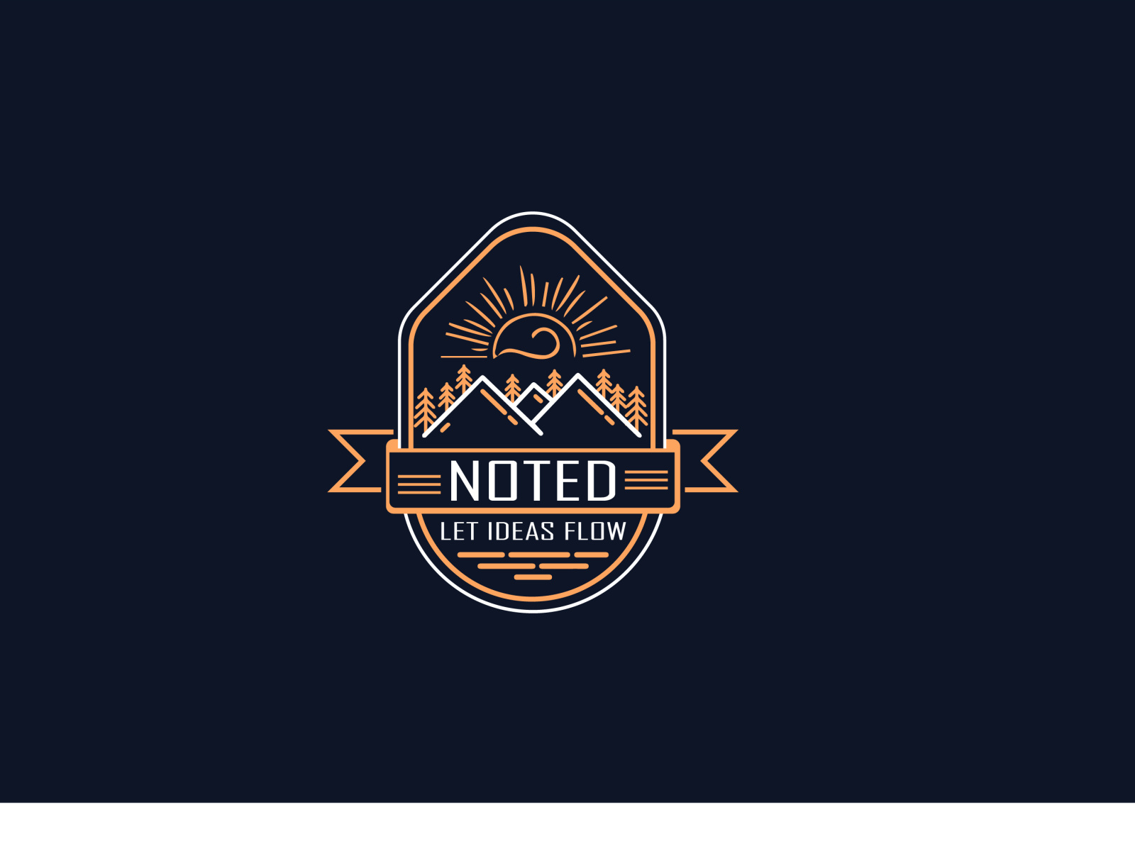 Noted logo design by MD. SAHADAT HOSSAIN on Dribbble