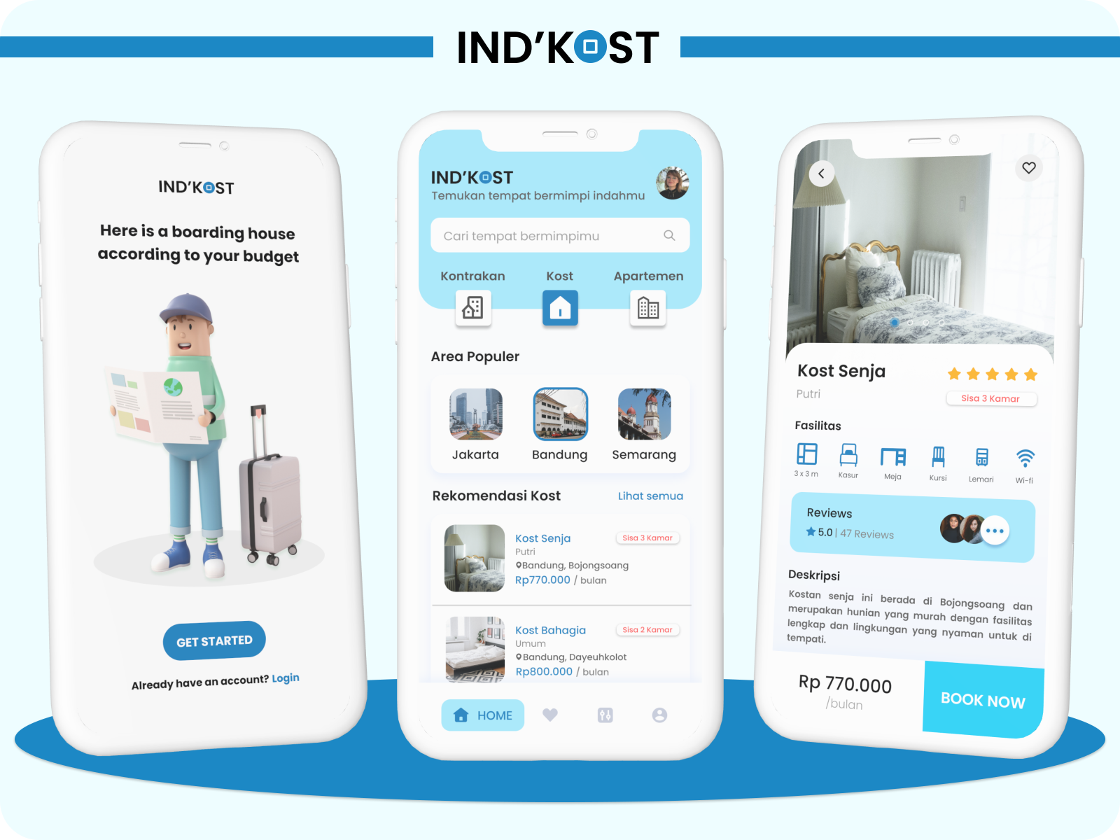 IND'KOST Apps Mobile by Nabiil Azzumar L on Dribbble
