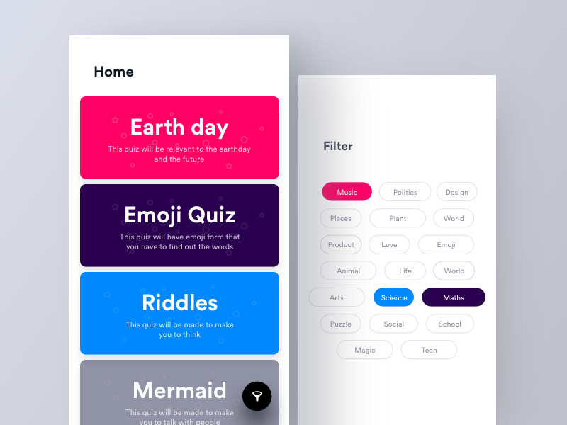 Quizz App by Johny vino™ on Dribbble