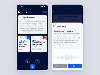 Audio Notes by Johny vino™ on Dribbble