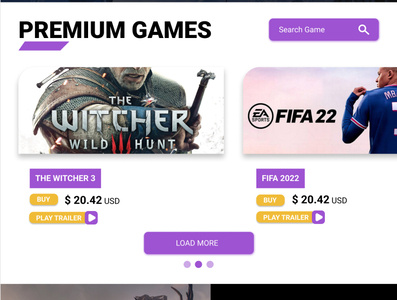 Landing Page Game UI by Aurangzeb Humayun on Dribbble