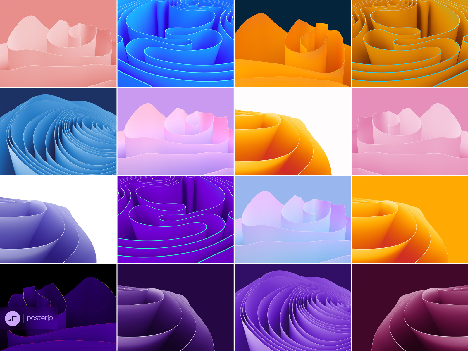 Windows 11 inspired wallpapers by Joan Sterjo on Dribbble