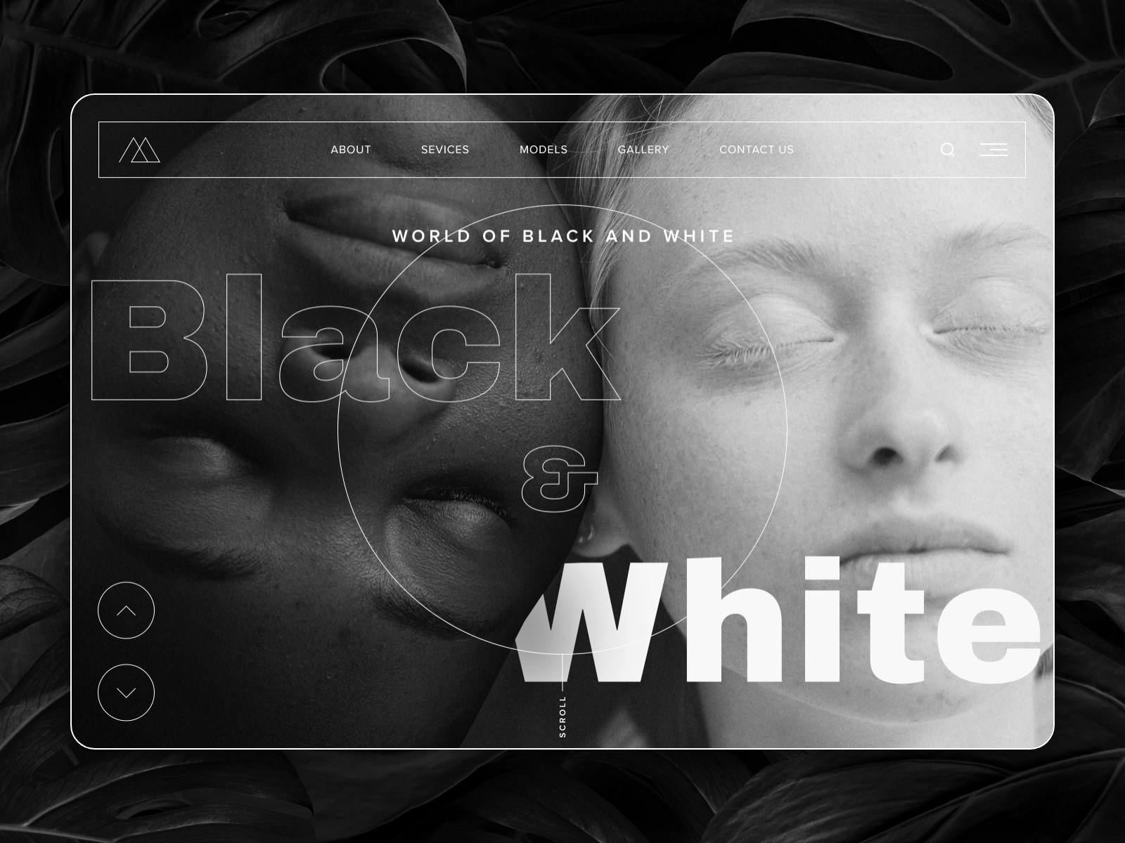 Black & White UI Landing Page by Charmi Shah on Dribbble