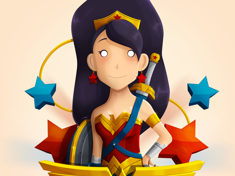Wonder Woman by Vectatory on Dribbble