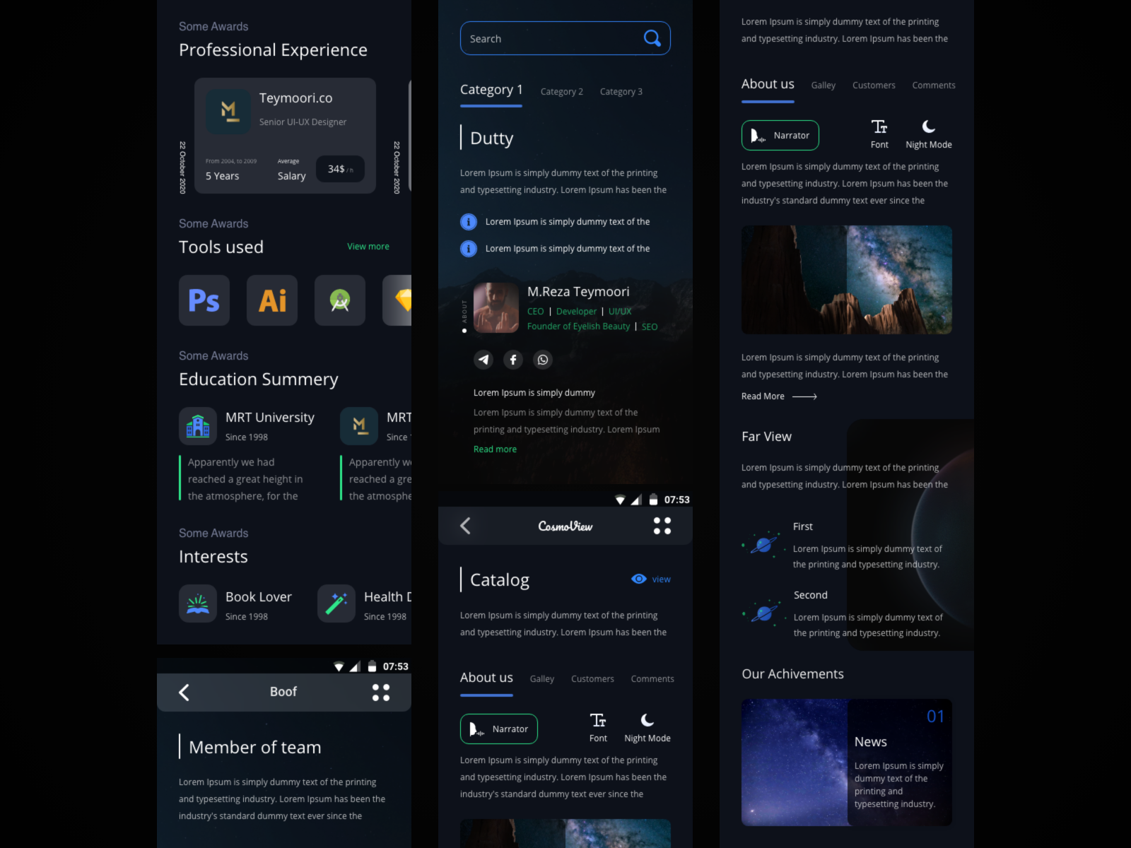 Cosmo View (Multi purpose app) part3 by Mohammad Reza Teymoori ...