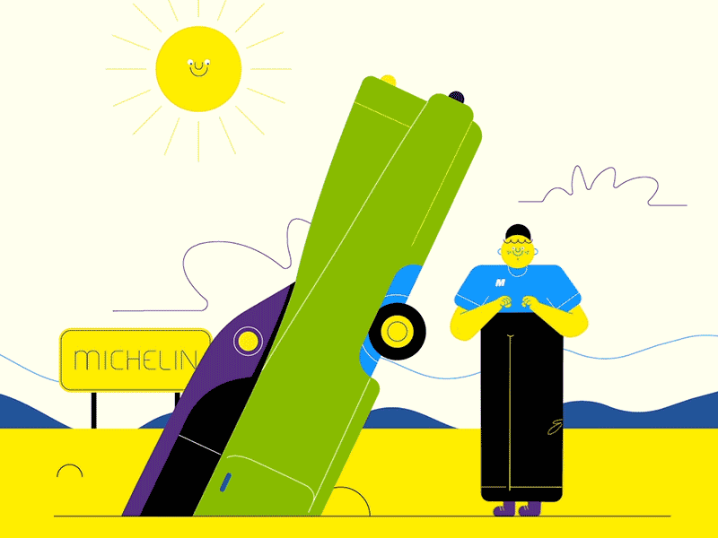 Michelin Cadillac Ranch by Made by Radio on Dribbble
