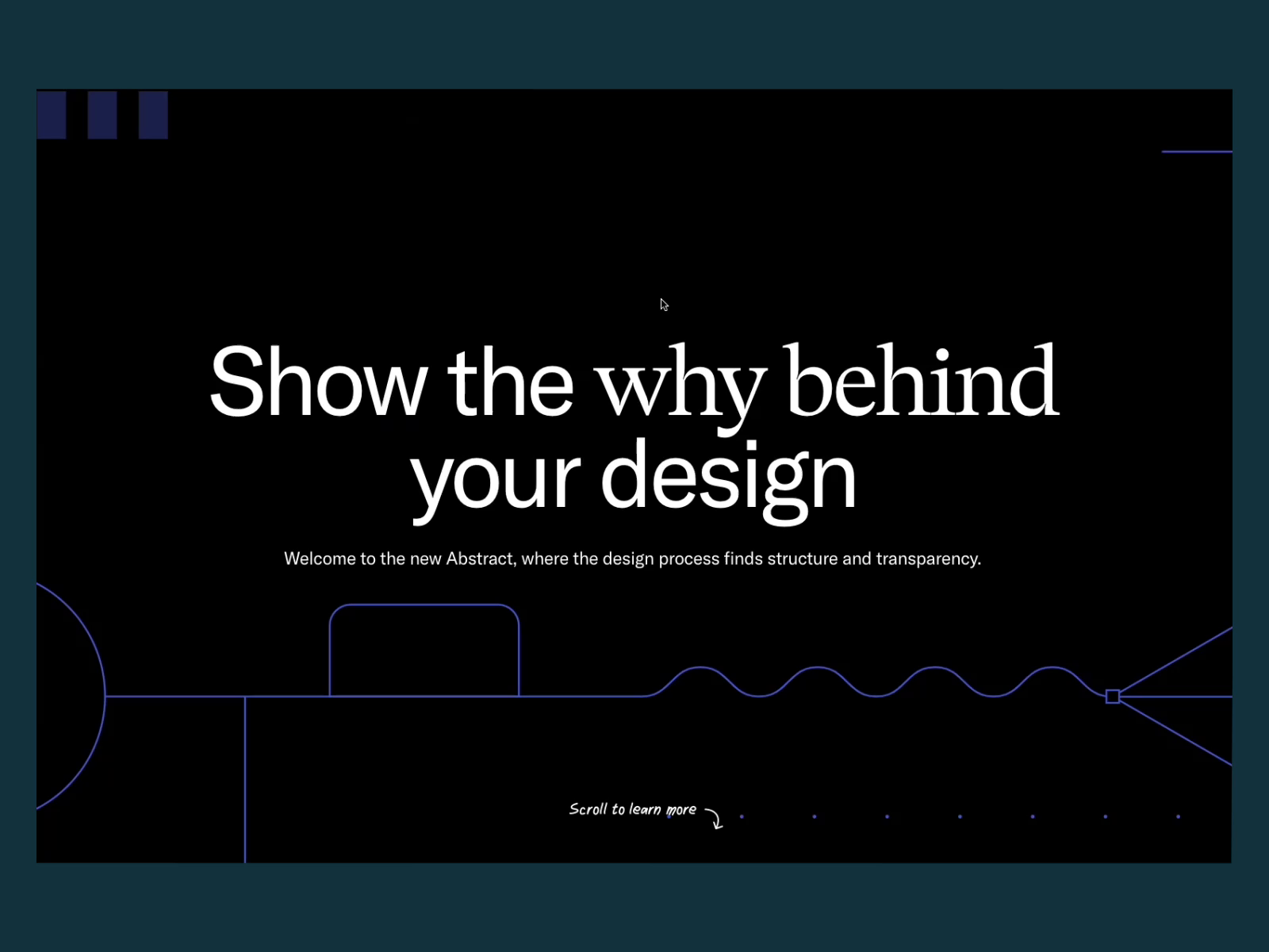 Abstract.com Homepage Hero by Home Run Studio for Abstract on Dribbble