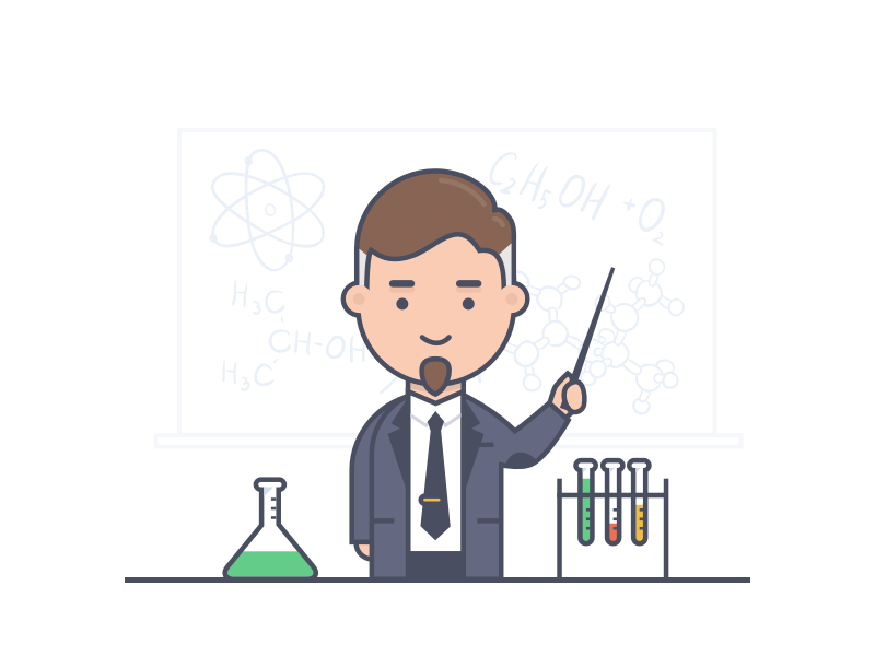 Chemistry Teacher by Vlad Ponomarenko on Dribbble
