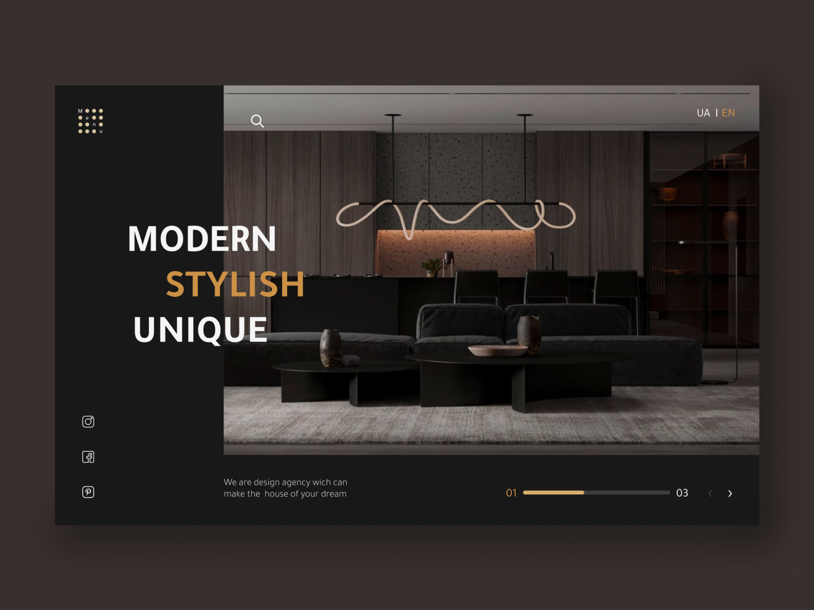 Interior Design Agency Concept by Halyna Omelchenko on Dribbble
