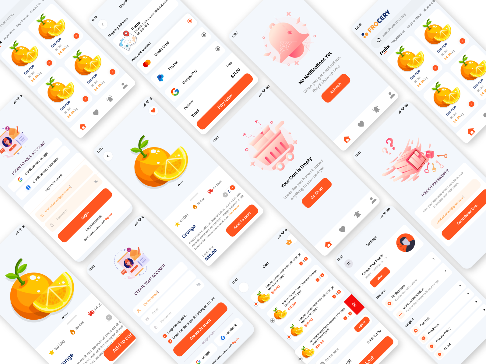 Frocery Grocery shop app design by JOY on Dribbble