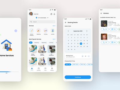 Home Services UI designs, themes, templates and downloadable graphic ...