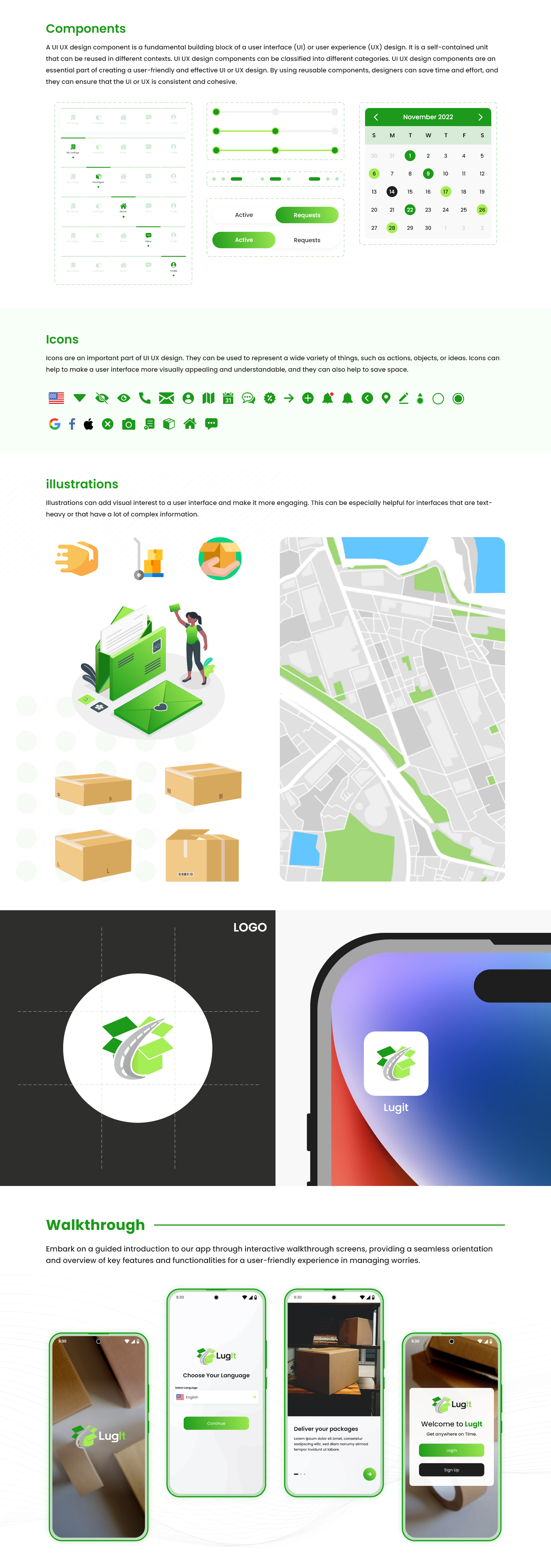 Lugit (Package Delivery App) by SolidAppMaker on Dribbble