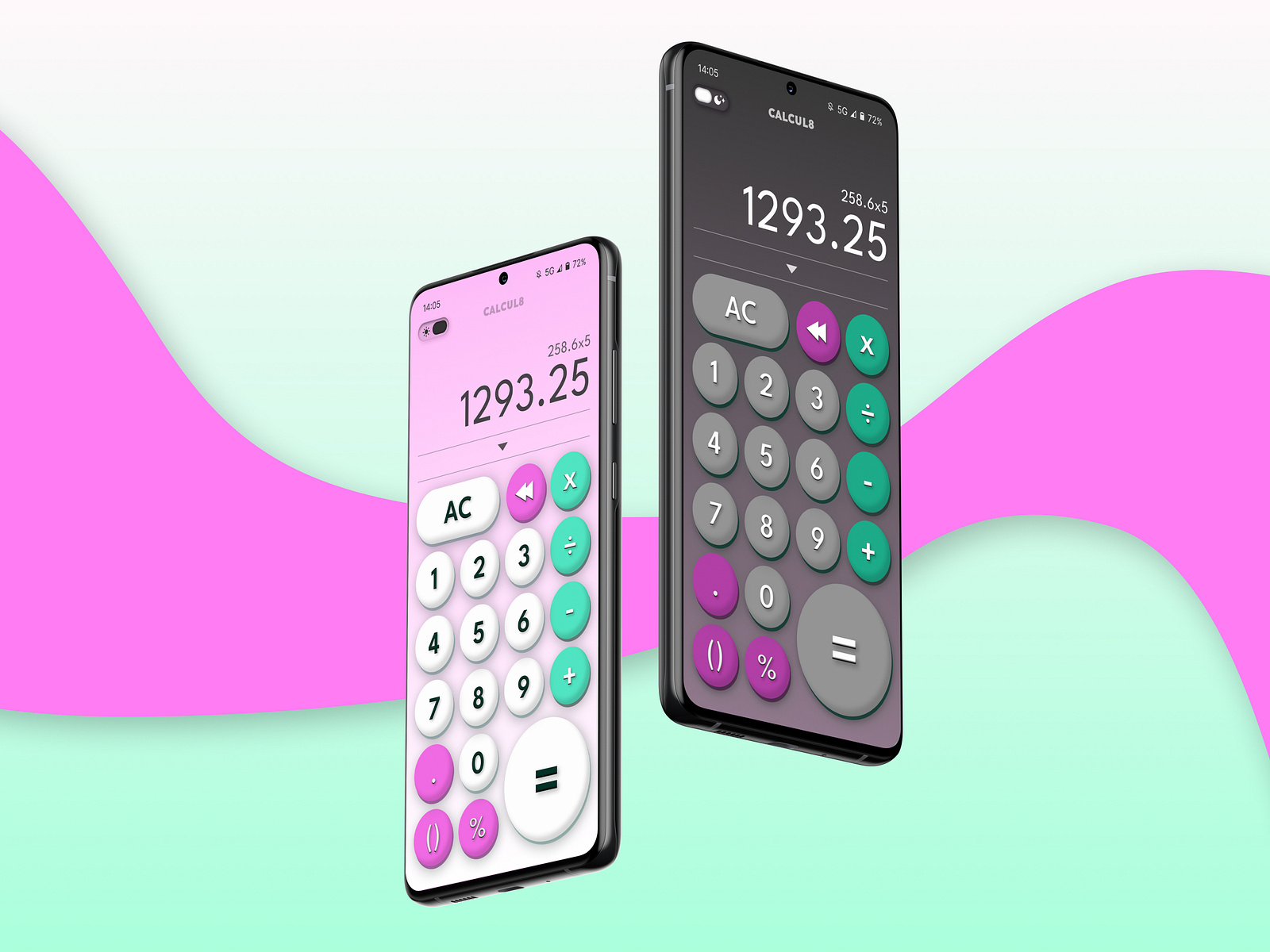 Daily UI #004 Day 4 - Calculator by Rachel Hopkins on Dribbble