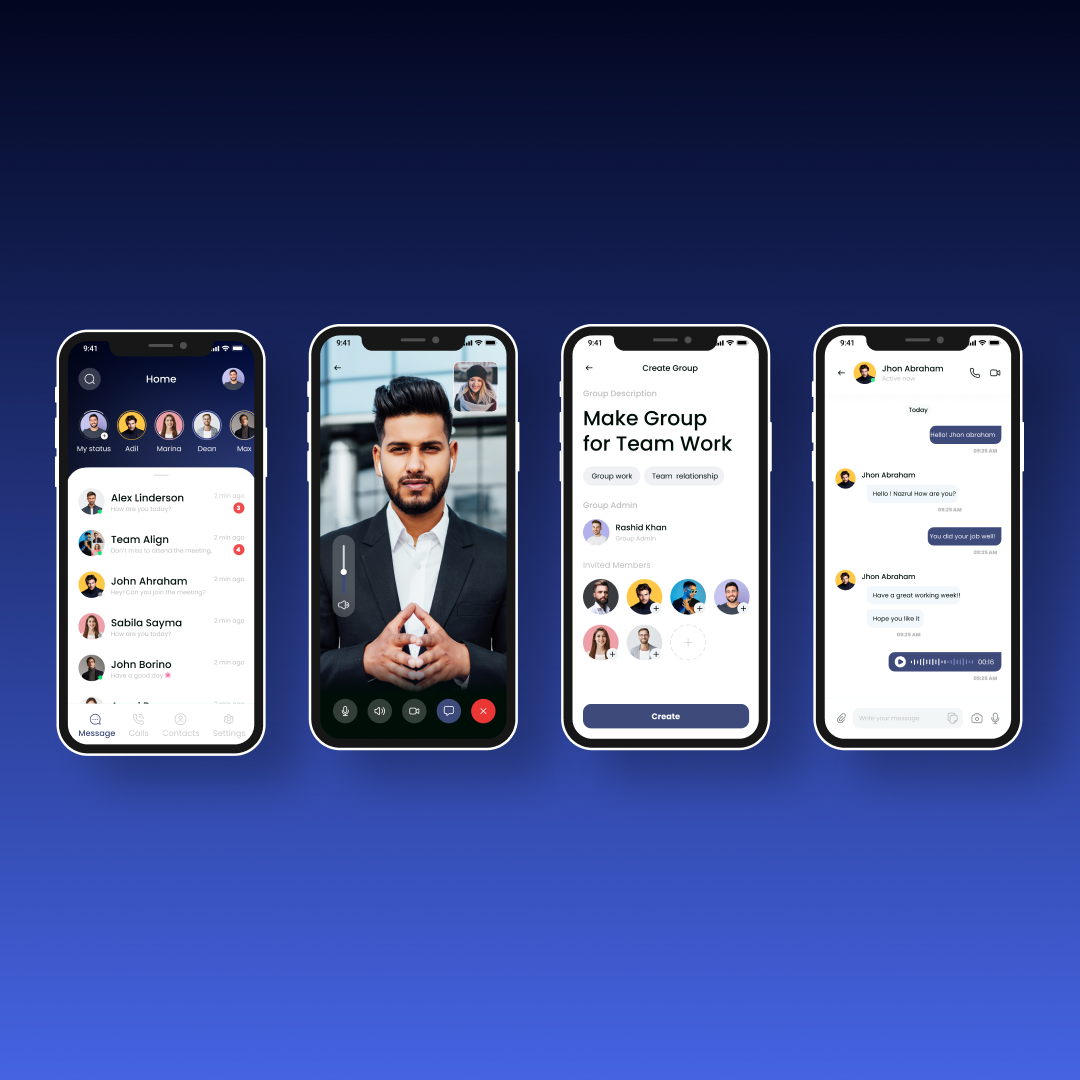 Chatting App Design by Nhive Ltd on Dribbble