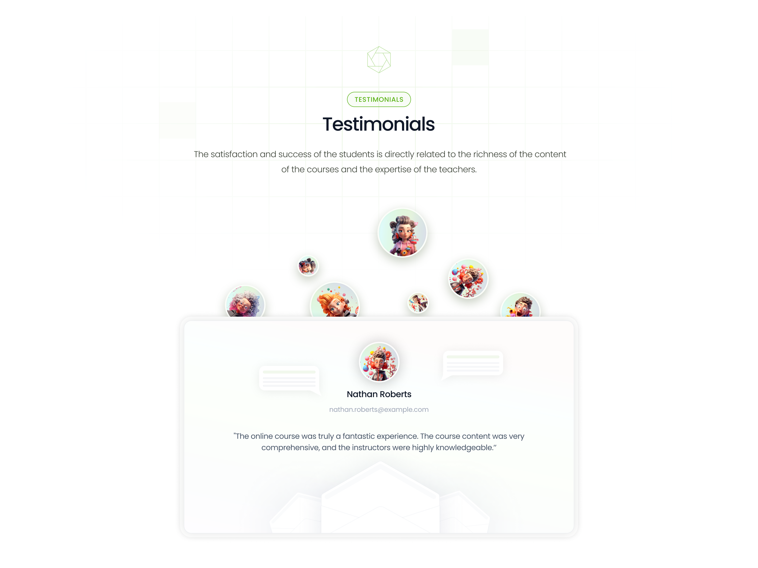 UniqueTemplate - Testimonials Section by Çağatay Becerik on Dribbble
