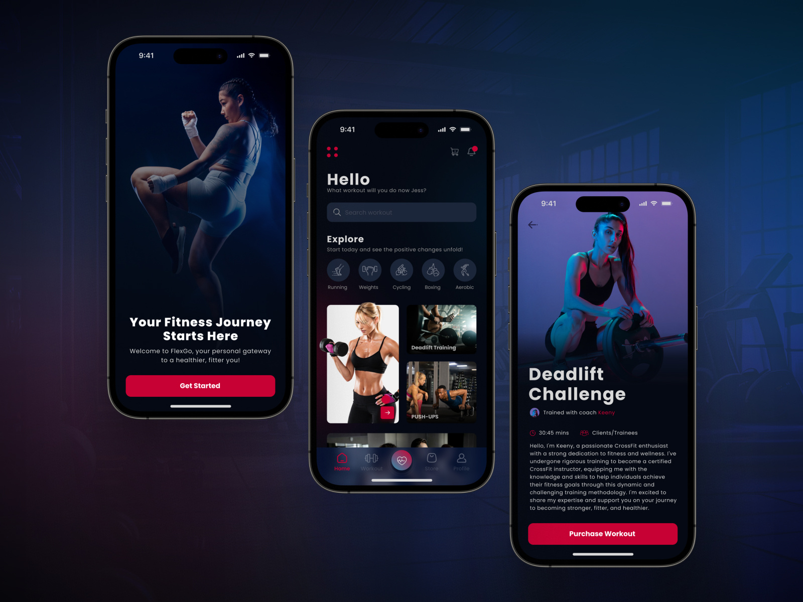 Fitness Mobile App by Yan Bolanos on Dribbble