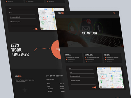 Contact Page designs, themes, templates and downloadable graphic ...